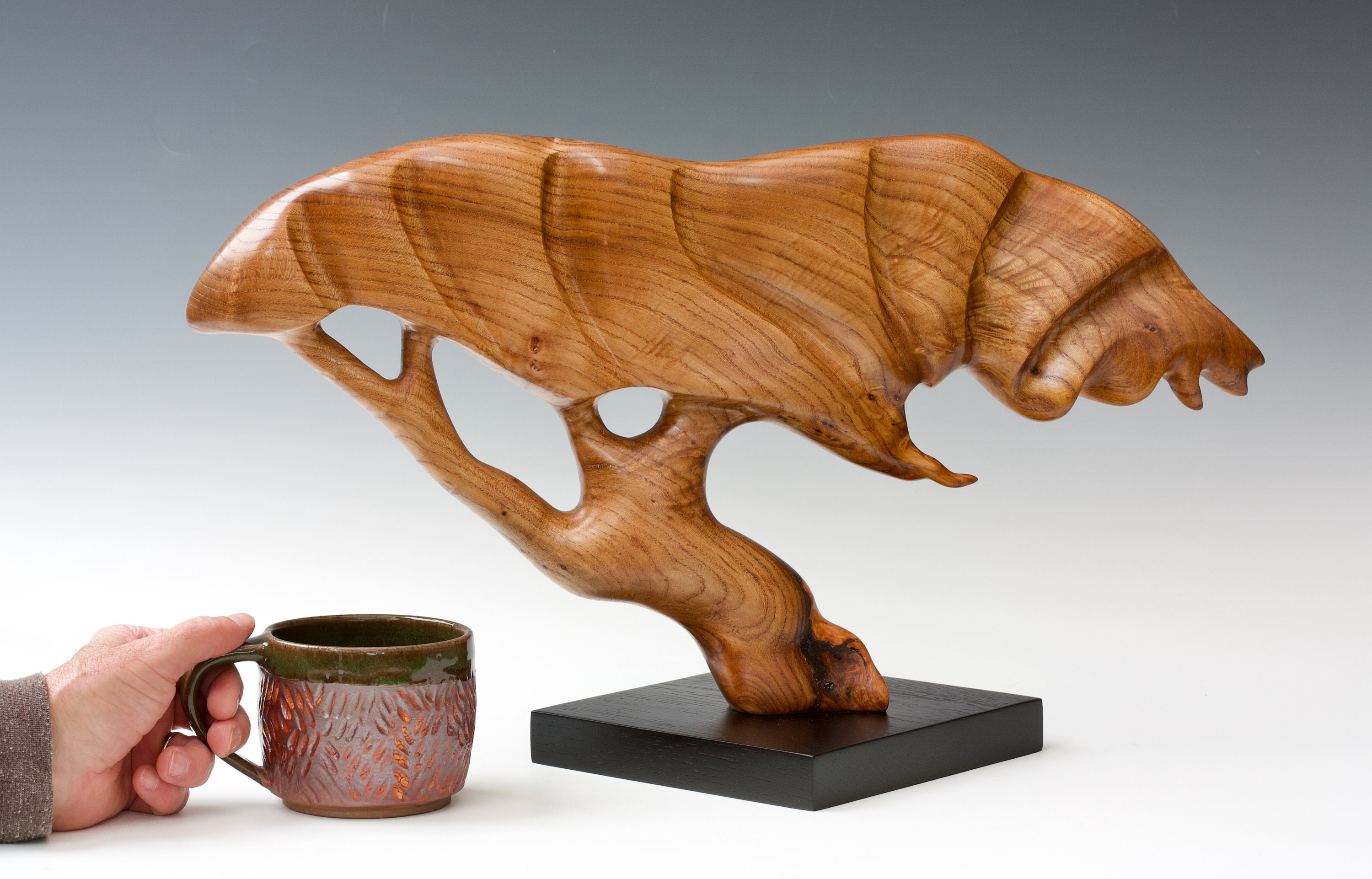Wood Sculpture, Abstract, Hand Carved, Curio #146 - Etsy