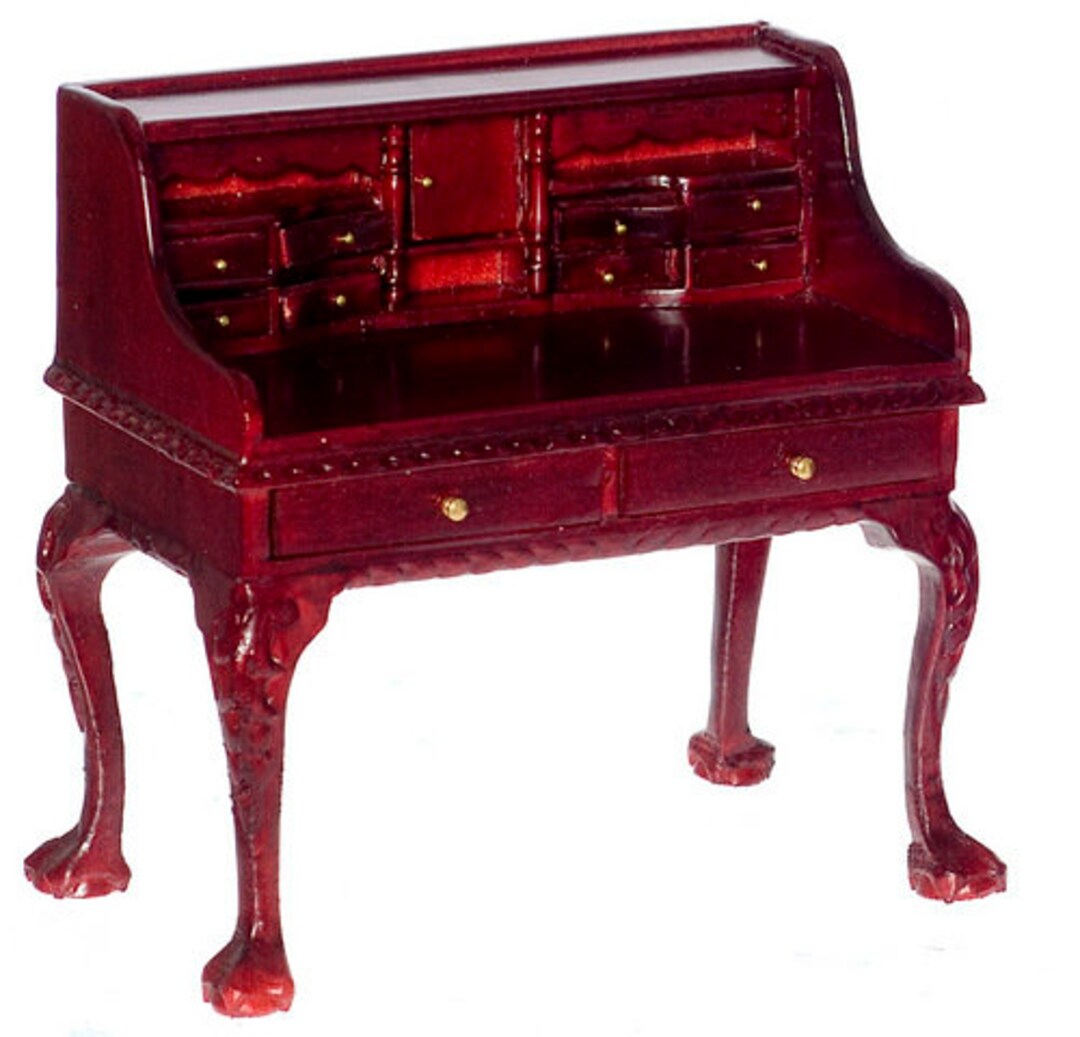 Secretary Desk 1:12 Scale Dollhouse Miniature Platinum Collection ...