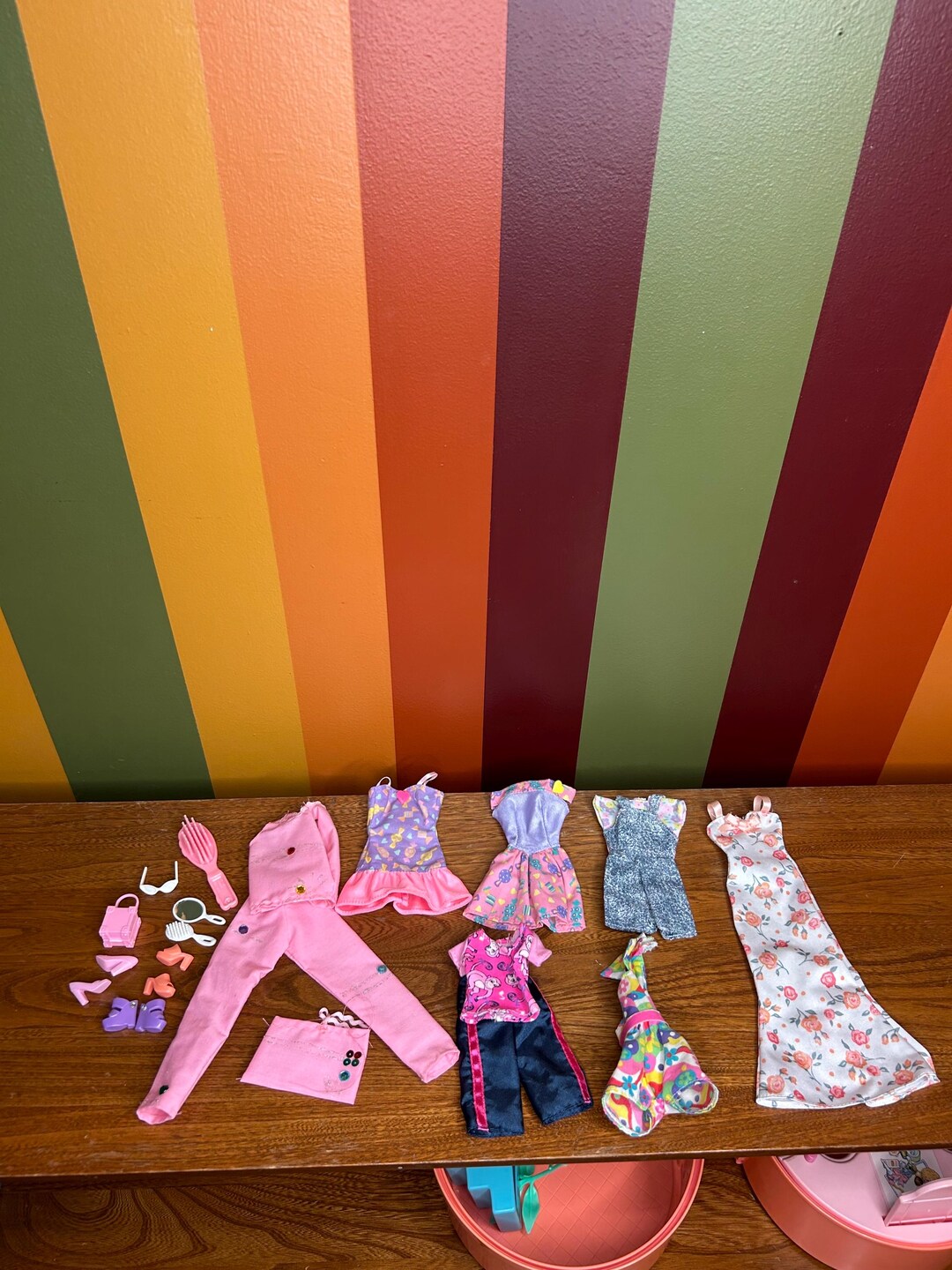 1990s Vintage Barbie Outfits Mini Dresses and Assesories Clothes ...