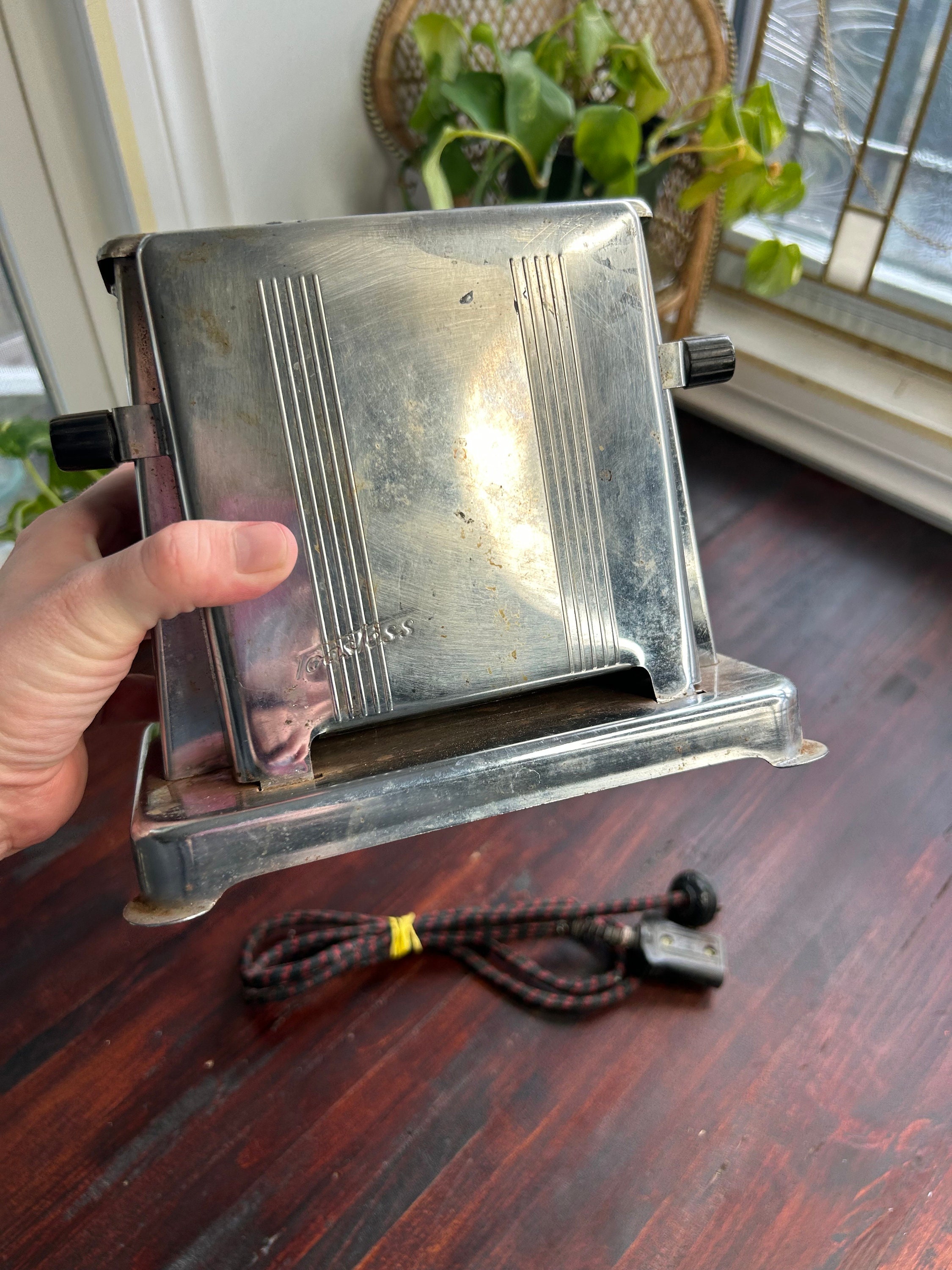 Vintage Flip Side Electric Stainless Steel Silver Toaster Made in ...