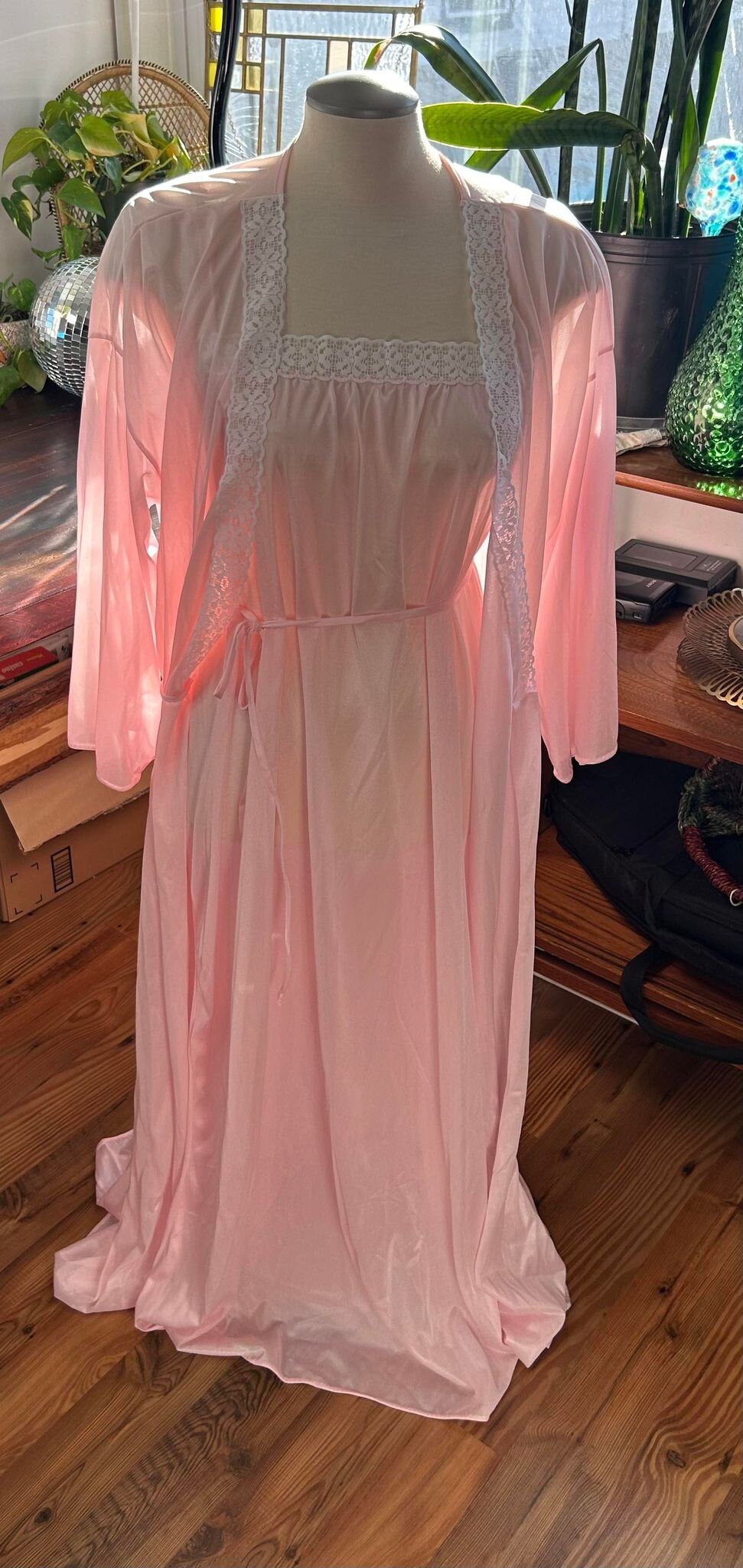 Vintage Lingerie Dress Nightie Dream Nights by Avon With Overcoat Housecoat - Etsy