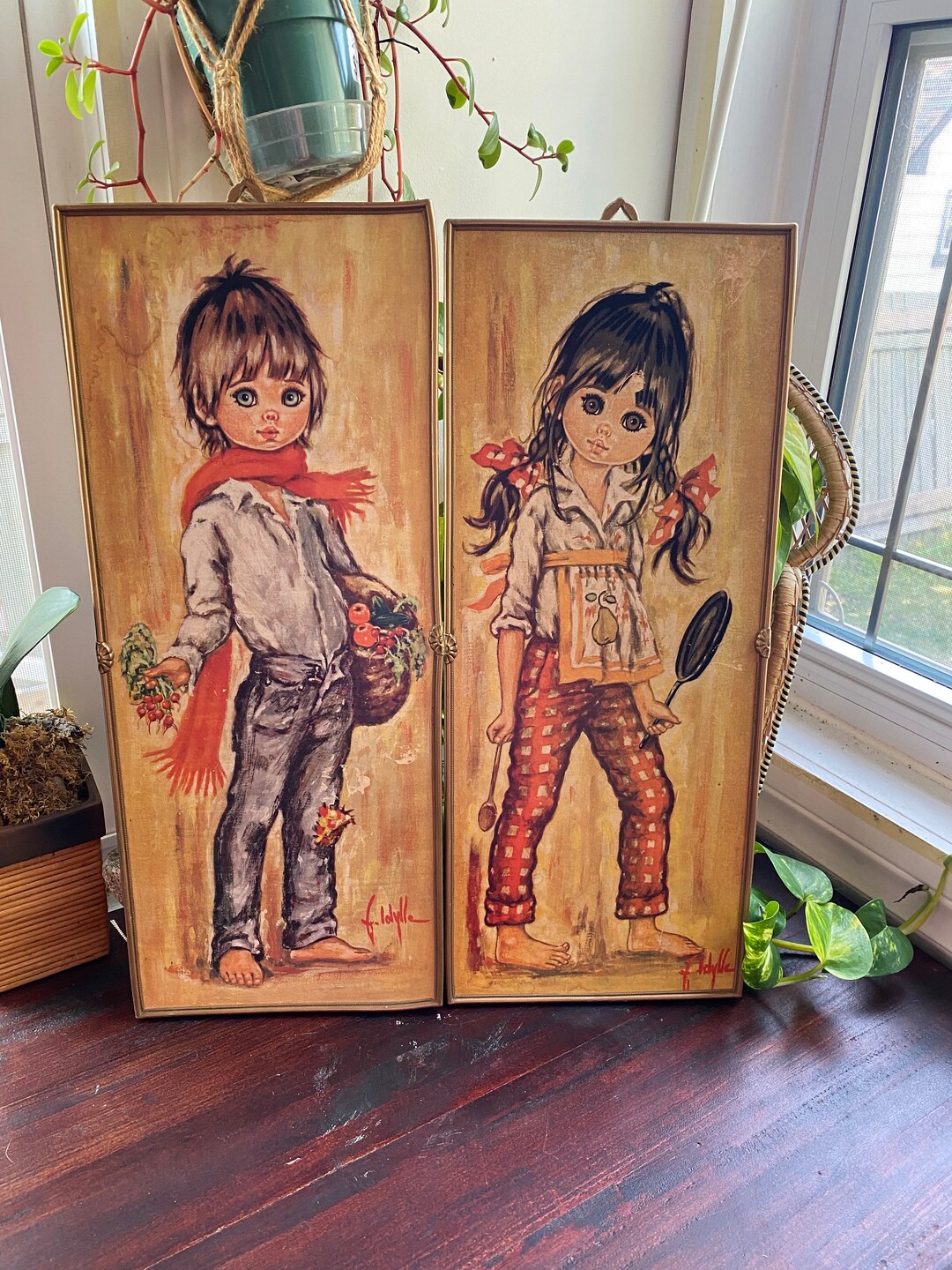 Idylle Wide Big Eyes Vintage Girl Boy 70s Vintage Pictures - Some ...