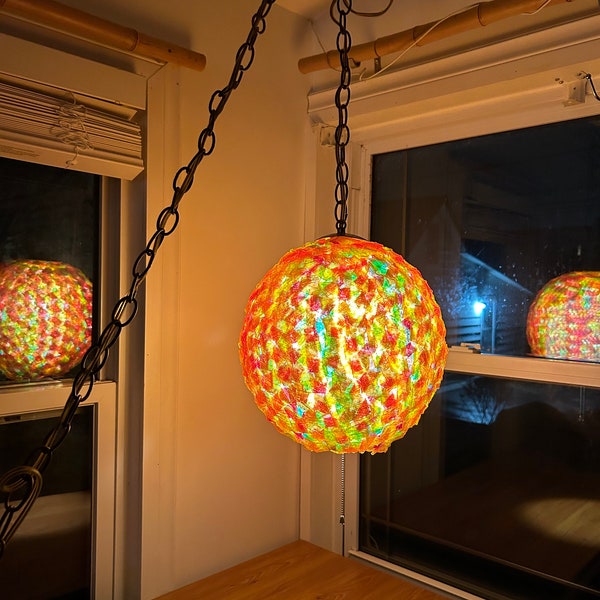 Vintage Swag Lamp - Etsy