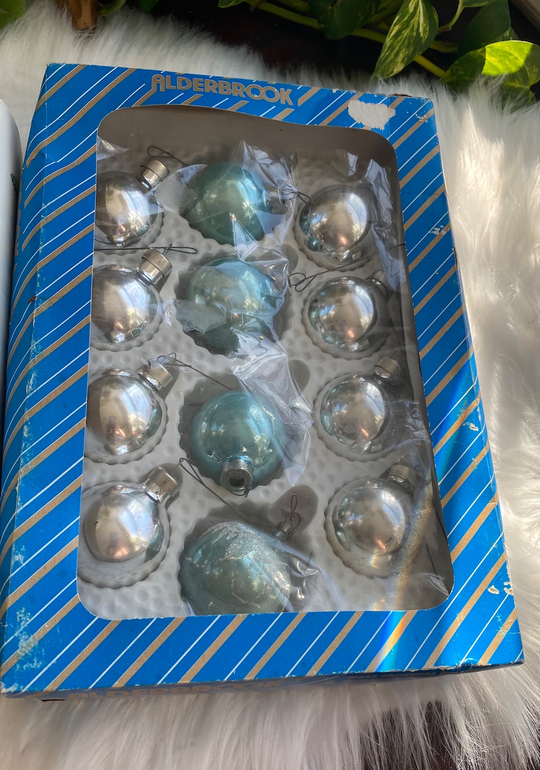 Vintage Glass Christmas Ornaments Shiny Brite Bulbs Tree Hanging ...