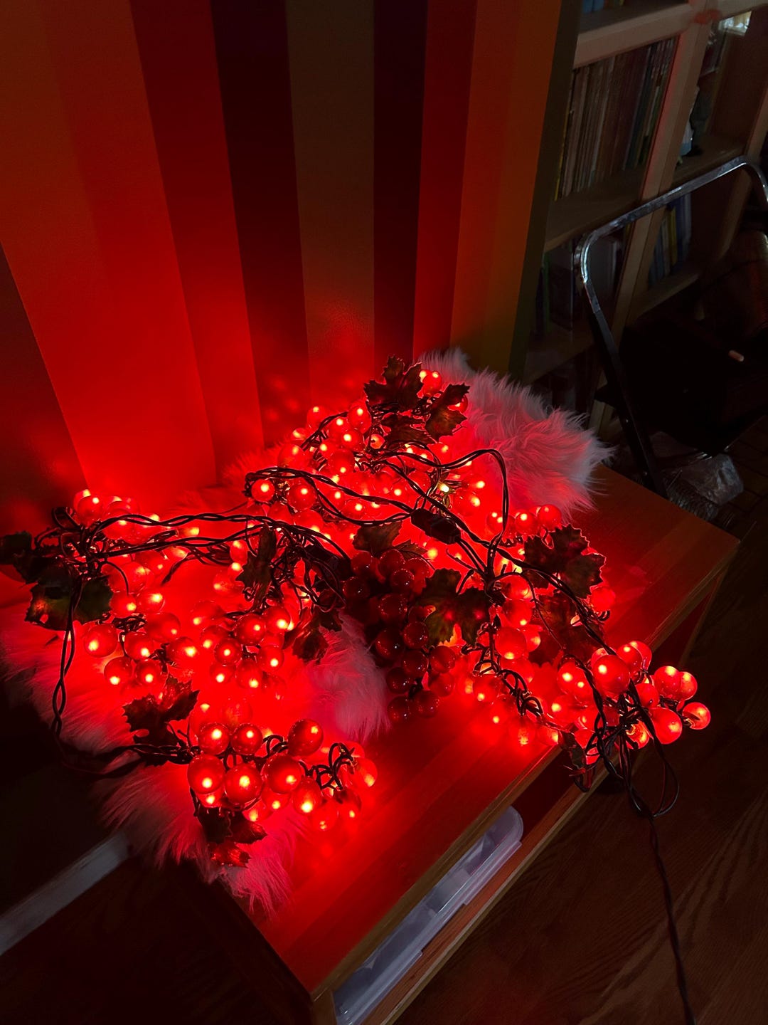 Cluster Plastic Purple Grapes String Lights Vintage - Set of 3 One BROKEN - Etsy