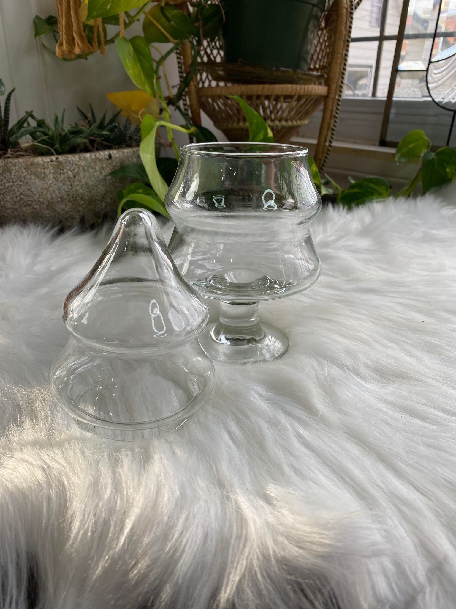 Christmas Tree 9 Inch Tall Footed Apothecary Jar, Christmas Decor ...