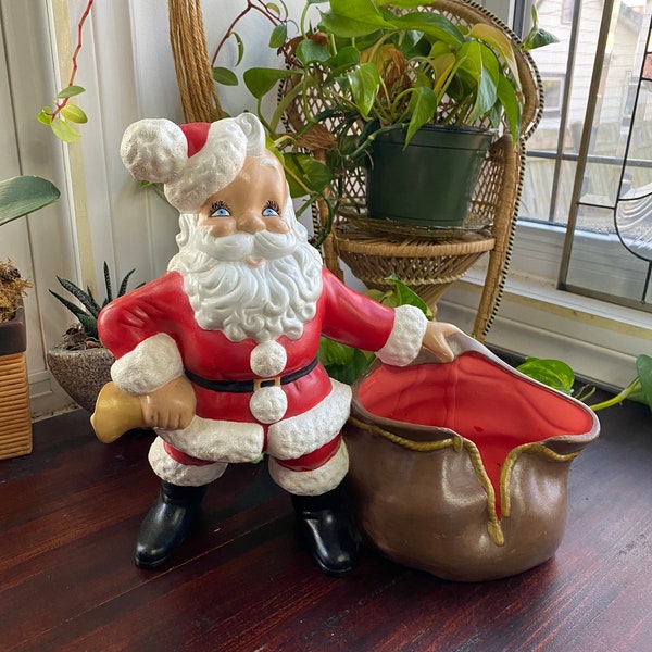 Ceramic Santa - Etsy