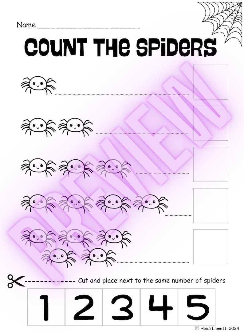 PRESCHOOL HALLOWEEN MATH Bundle - Etsy