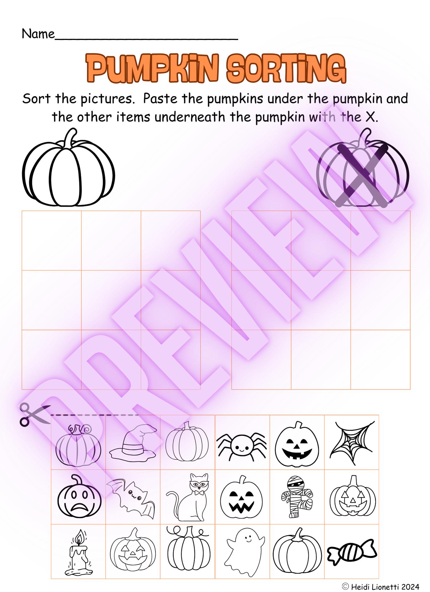 PRESCHOOL HALLOWEEN MATH Bundle - Etsy