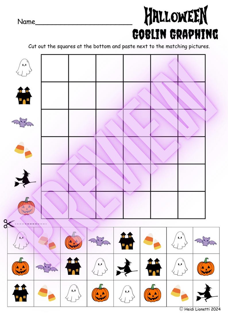 PRESCHOOL HALLOWEEN MATH Bundle - Etsy