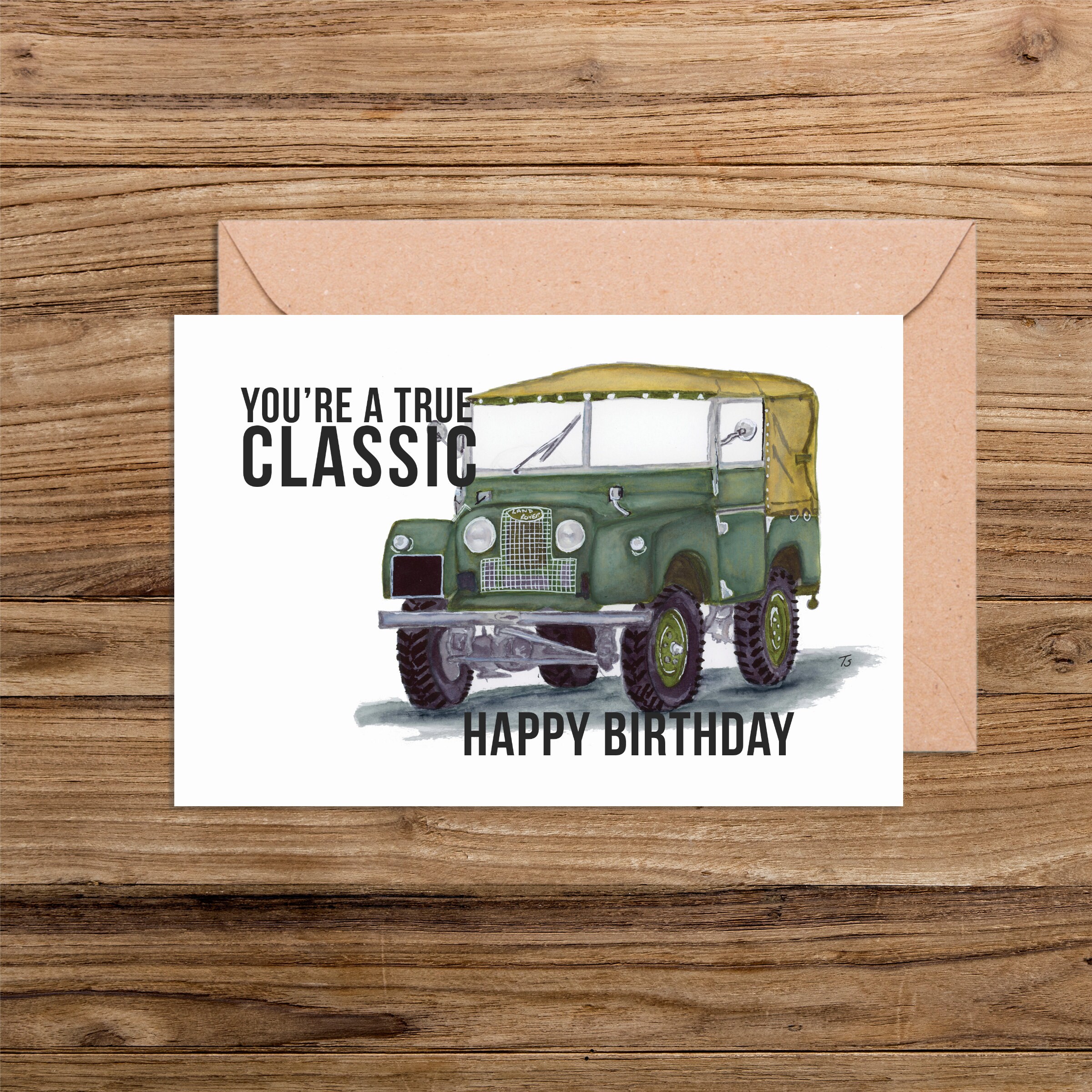 Happy Birthday Land Rover You're a True Classic Card / Birthday Cards ...