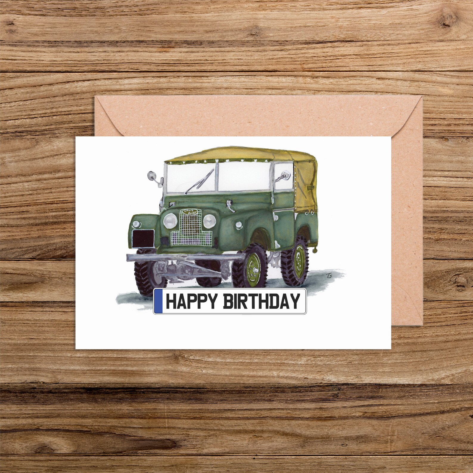 Happy Birthday Land Rover Number Plate Card / Birthday Cards - Etsy