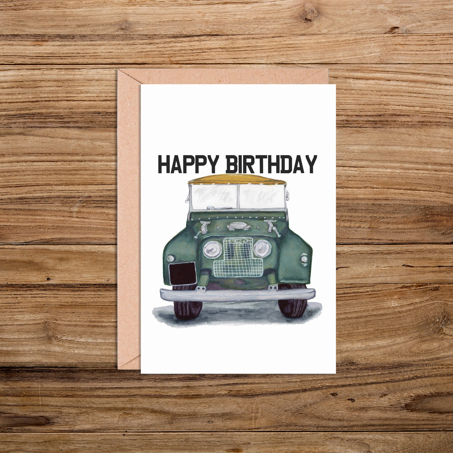 Happy Birthday Land Rover /number Plate Card/true Classic / - Etsy UK