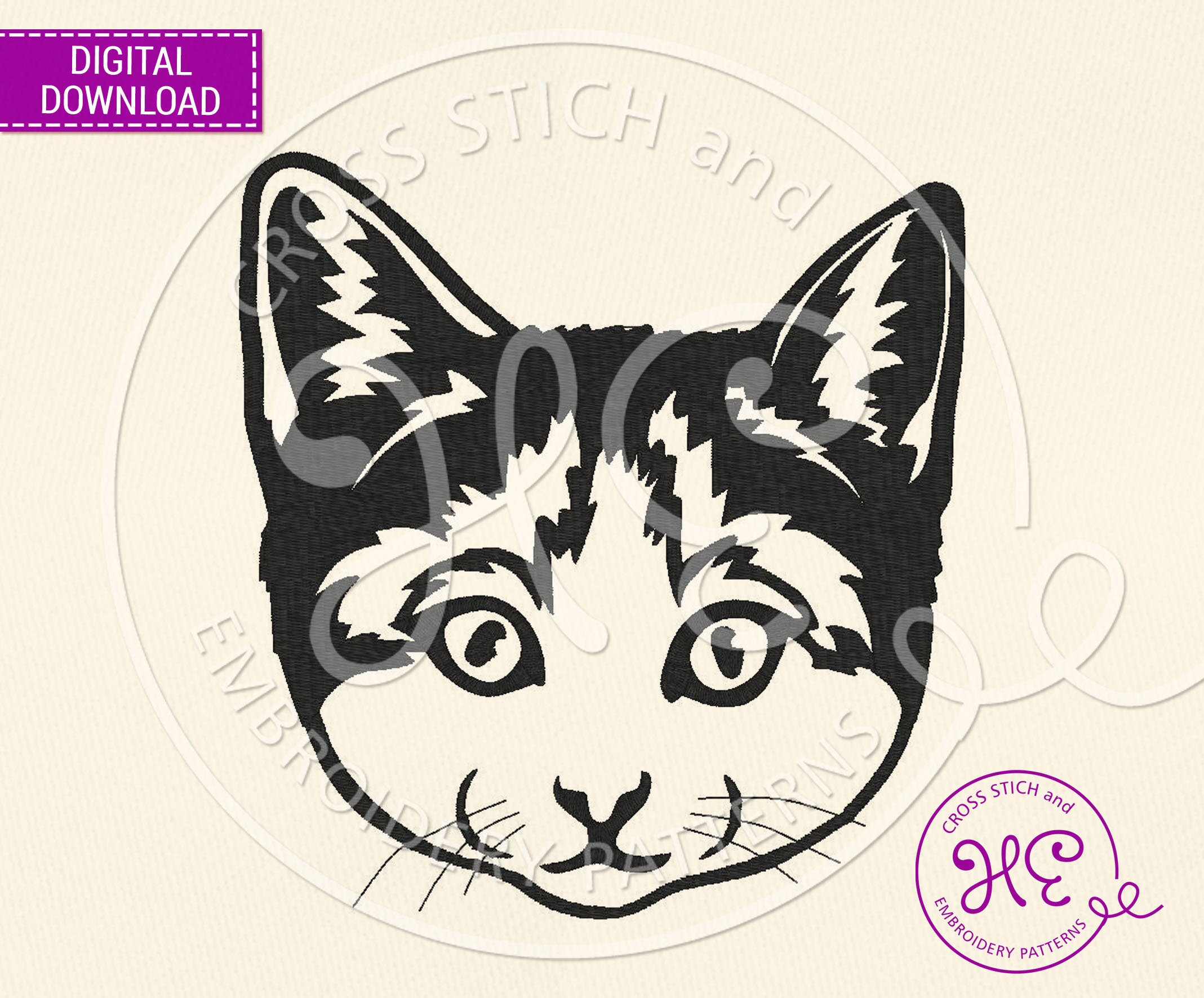 Calico Cat Embroidery Designs Machine Embroidery Pattern | Etsy