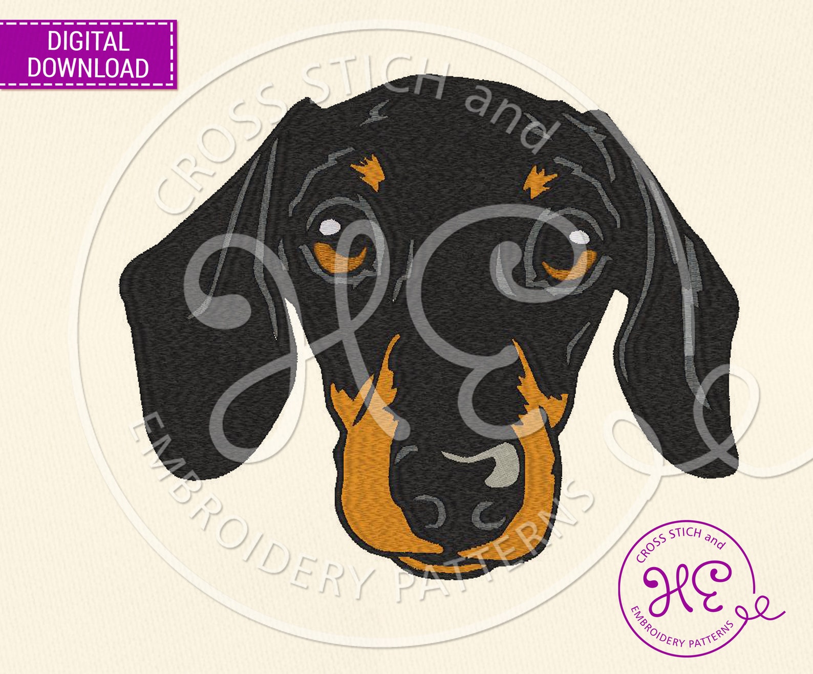 Dachshund Dog Embroidery Designs, Machine Embroidery Pattern, Download ...