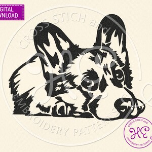 Corgi Dog Embroidery Designs, Machine Embroidery Pattern, Ukraine ...