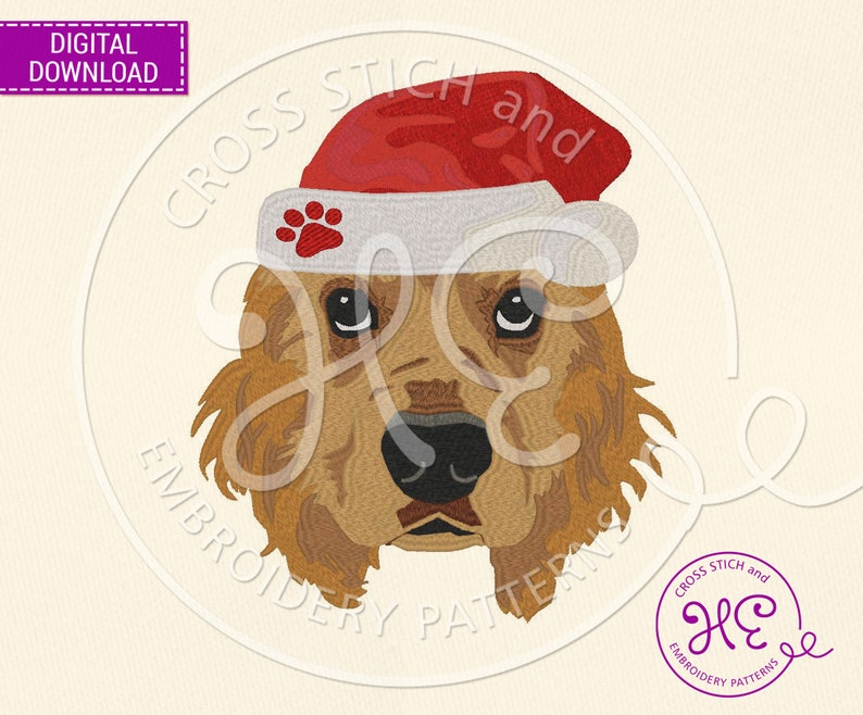 Christmas Dog Embroidery Designs, Machine Embroidery Pattern, Download ...
