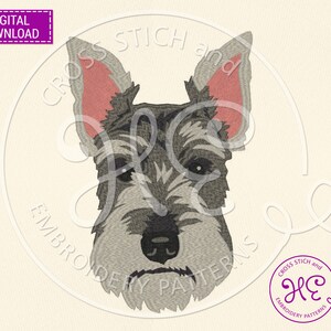 Miniature Schnauzer Embroidery Design, Machine Embroidery Pattern ...