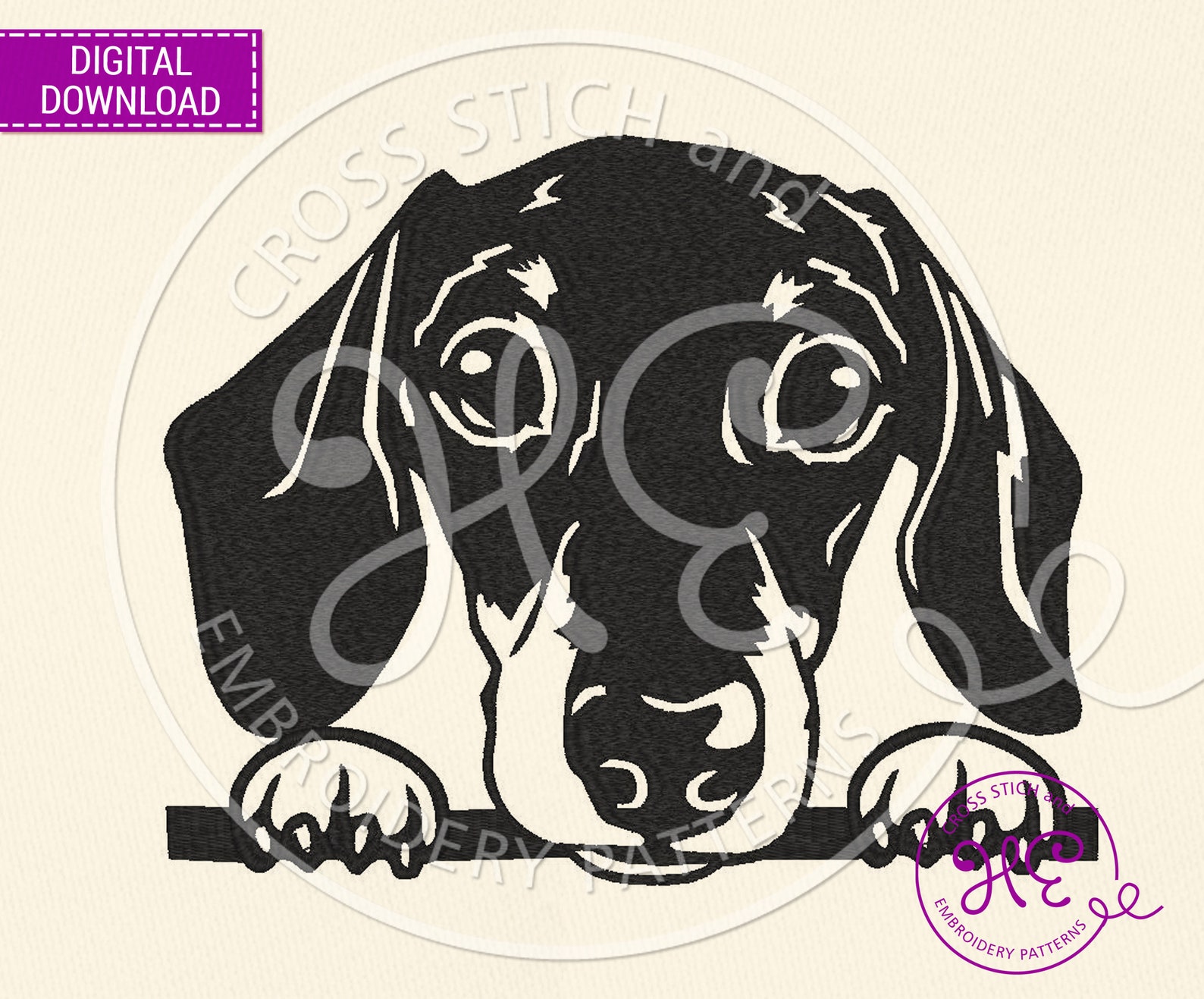Dachshund Dog Embroidery Designs, Machine Embroidery Pattern, Download ...