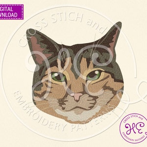 Tabby Cat Embroidery Designs, Machine Embroidery Pattern, Digital ...