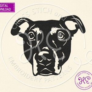 Pit Bull Embroidery Design, Machine Embroidery Pattern, Download ...