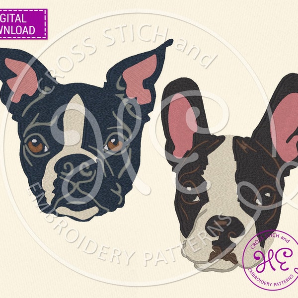 Boston Embroidery Pattern - Etsy