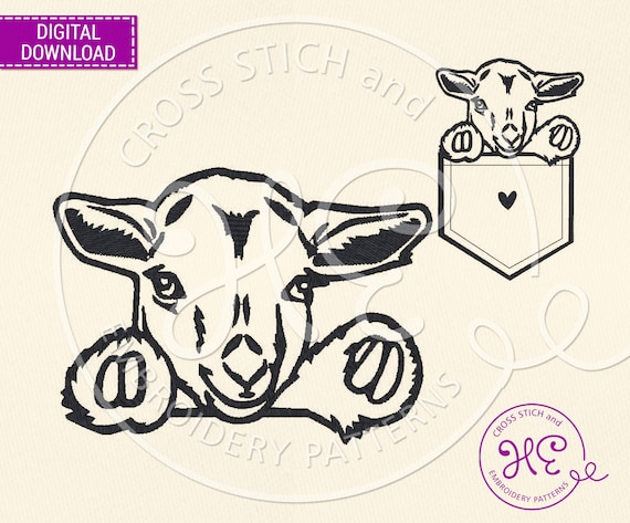 Goat Embroidery Designs Cute Embroidery Pattern for Machine - Etsy