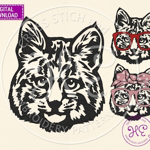 Bobcat Embroidery Design, Pattern for Machine, Download, African Safari ...