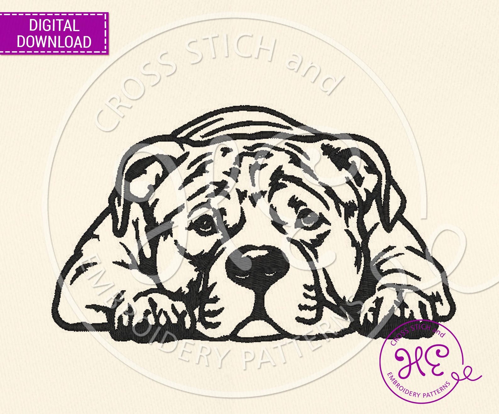American Bully Embroidery Designs, Embroidery Pattern for Machine ...