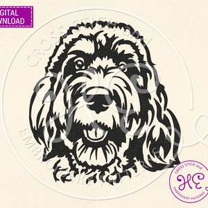 Bernedoodle Embroidery Design, Machine Embroidery Pattern, Download ...