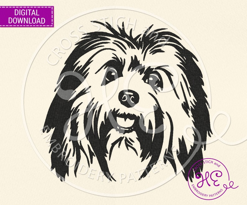 Havanese Dog Embroidery Designs, Machine Embroidery Pattern, Download ...