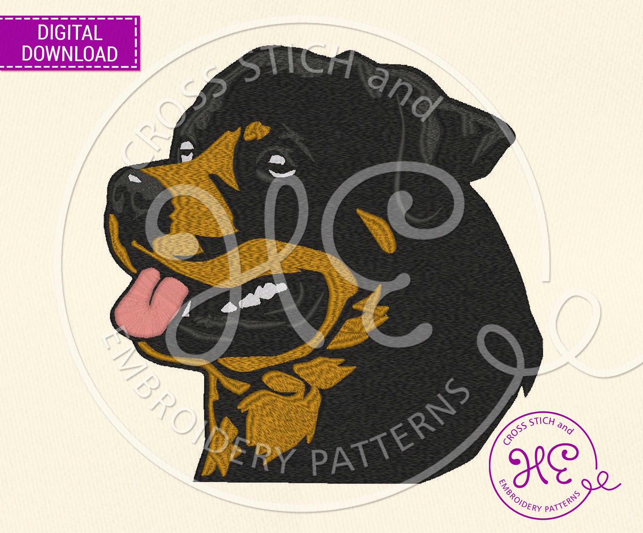 Rottweiler Dog Embroidery Designs, Machine Embroidery Pattern, Download ...