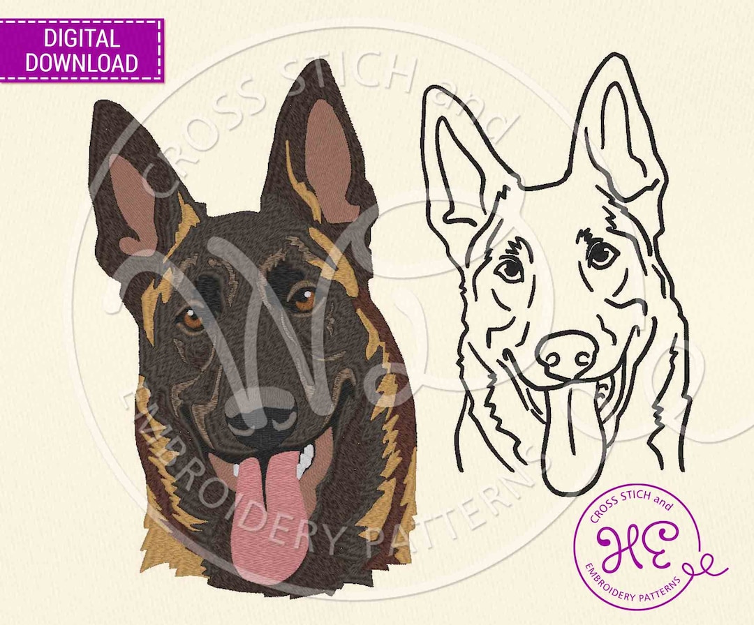 Belgian Malinois Embroidery Designs, Machine Embroidery Pattern ...