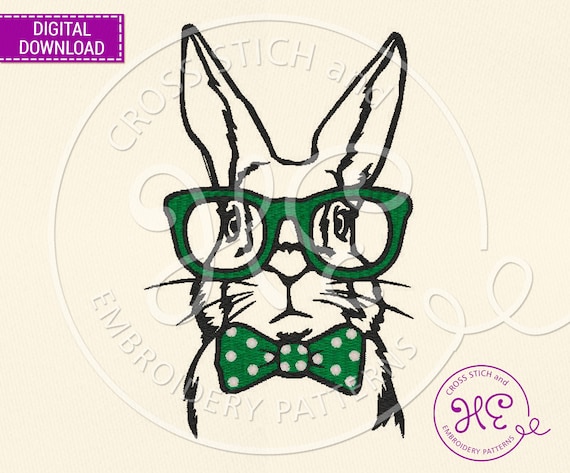 Bunny Embroidery Design for Machine Embroidery Pattern - Etsy
