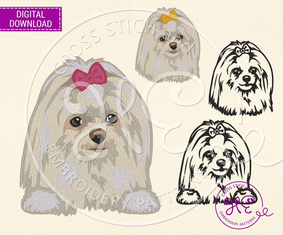 Maltese Embroidery Designs, Machine Embroidery Pattern, Download ...