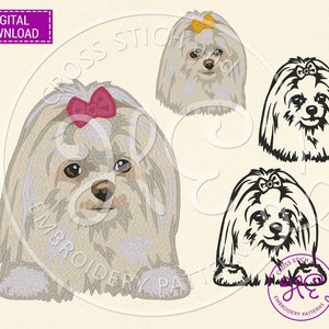 Maltese Embroidery Designs, Machine Embroidery Pattern, Download ...