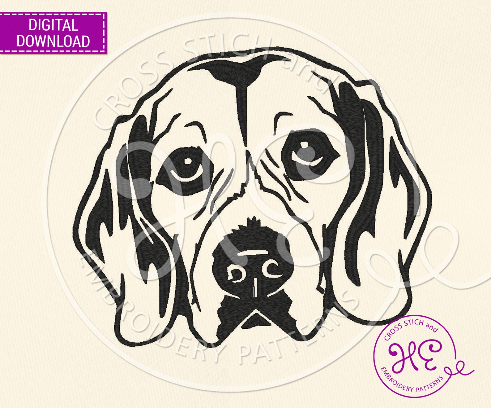 Beagle Embroidery Designs Embroidery Pattern for Machine - Etsy