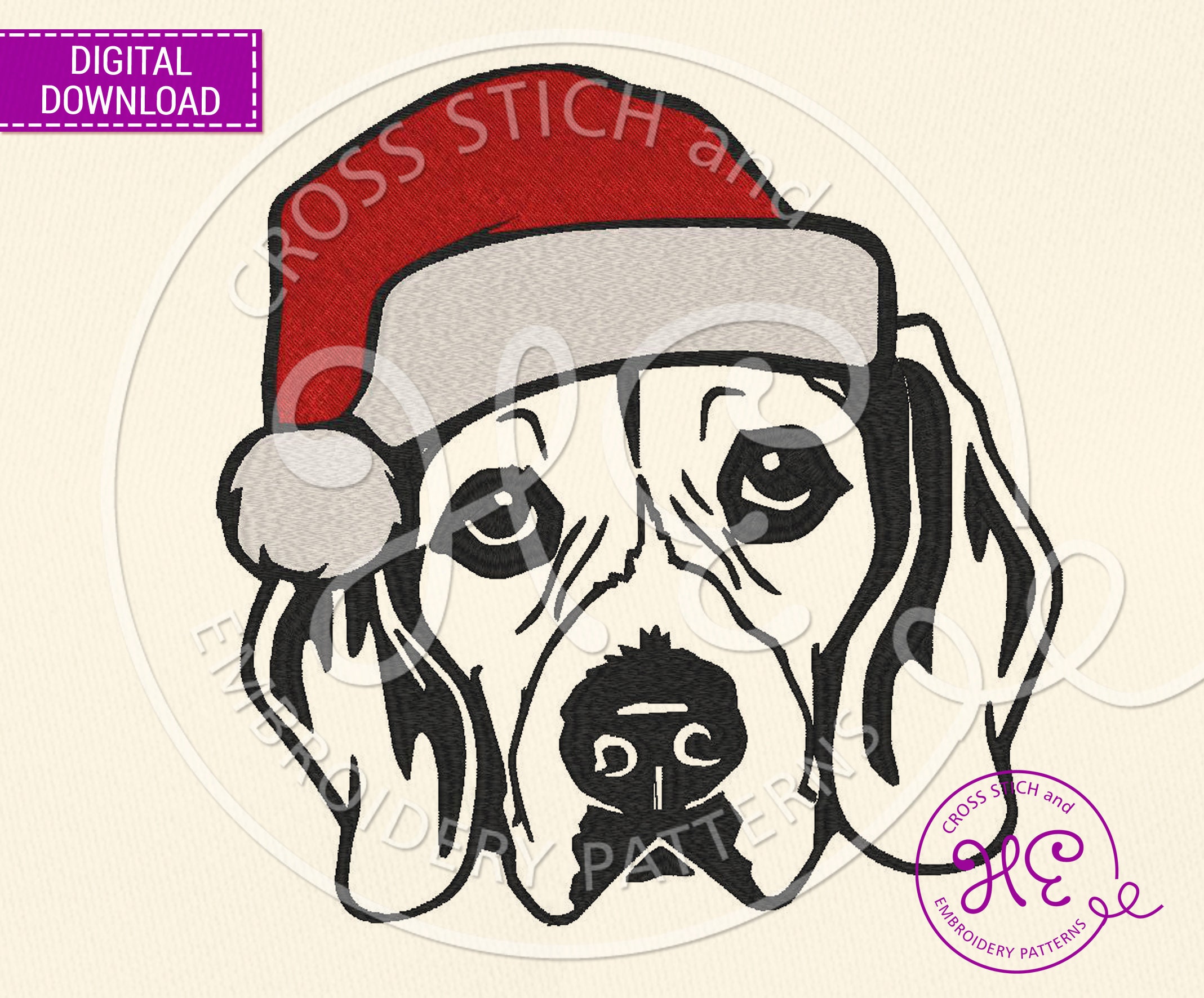 Beagle Embroidery Designs Embroidery Pattern for Machine | Etsy