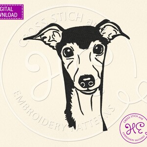 Greyhound Dog Embroidery Designs, Machine Embroidery Pattern, Download ...