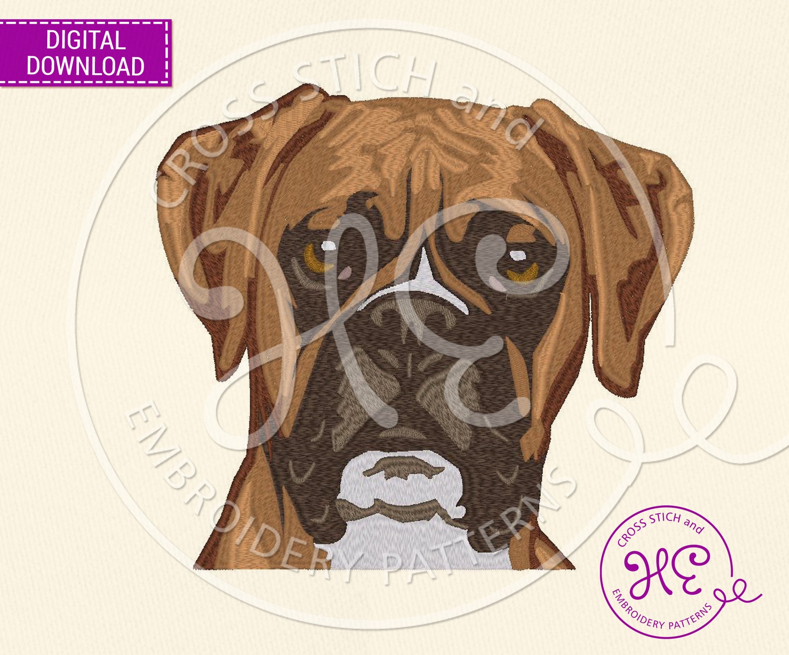 Boxer Dog Embroidery Pattern Machine Embroidery Designs - Etsy Australia