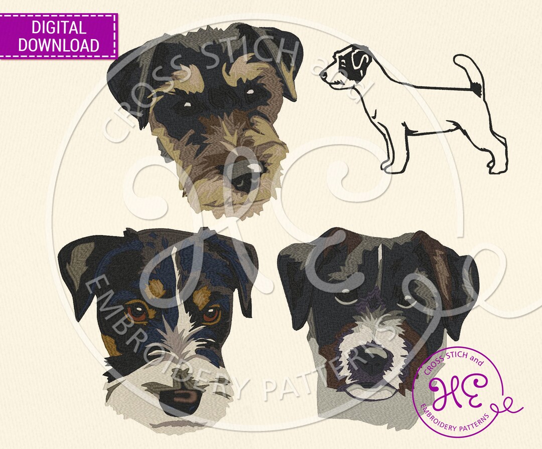 Jack Russell Terrier Embroidery Pattern, Machine Embroidery Designs ...