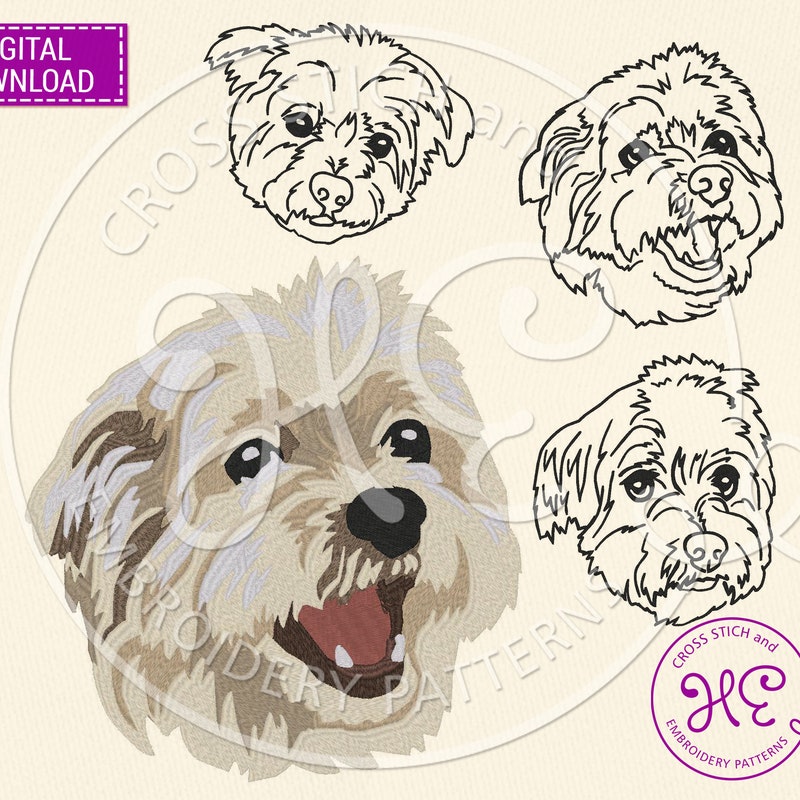Dog Machine Embroidery Designs - Etsy UK