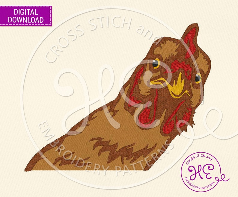Chicken Embroidery Design, Embroidery Designs for Machine, Download ...