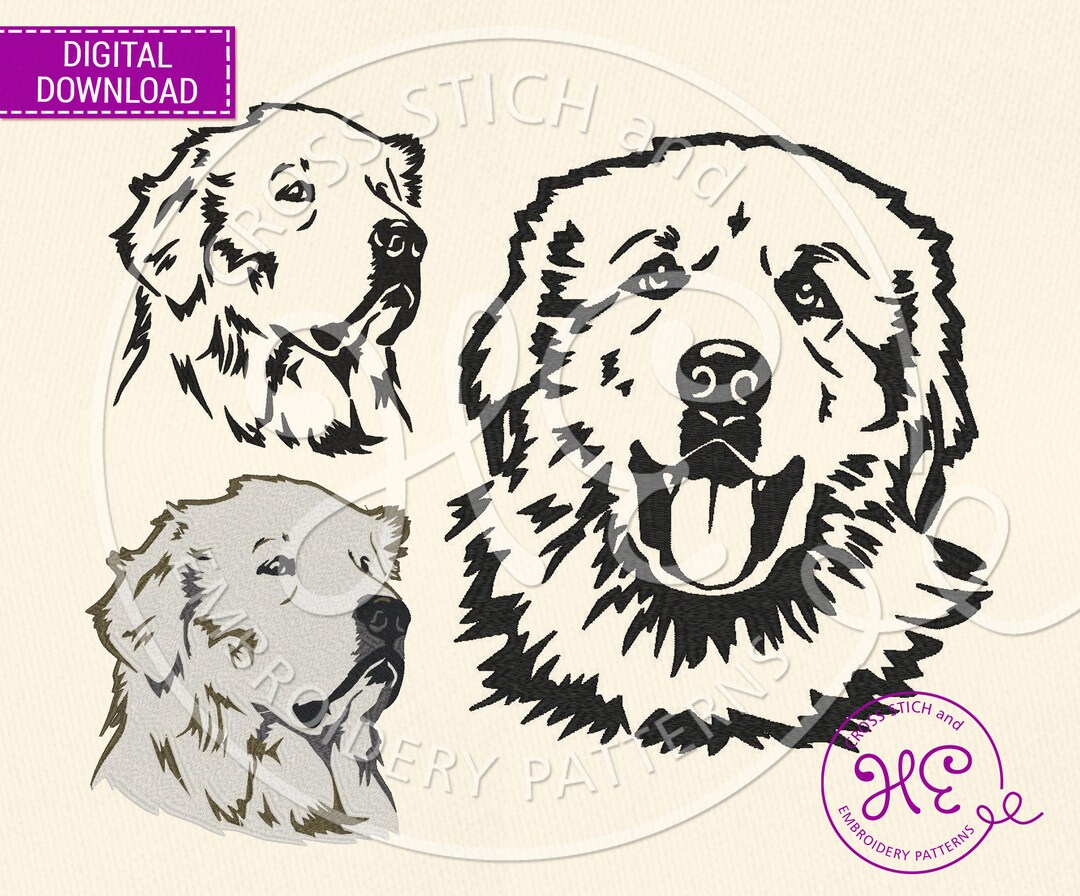 Great Pyrenees Embroidery Design, Machine Embroidery Pattern, Download ...