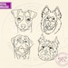 Dog Embroidery Design Bundle, Machine Embroidery Pattern, Instant ...
