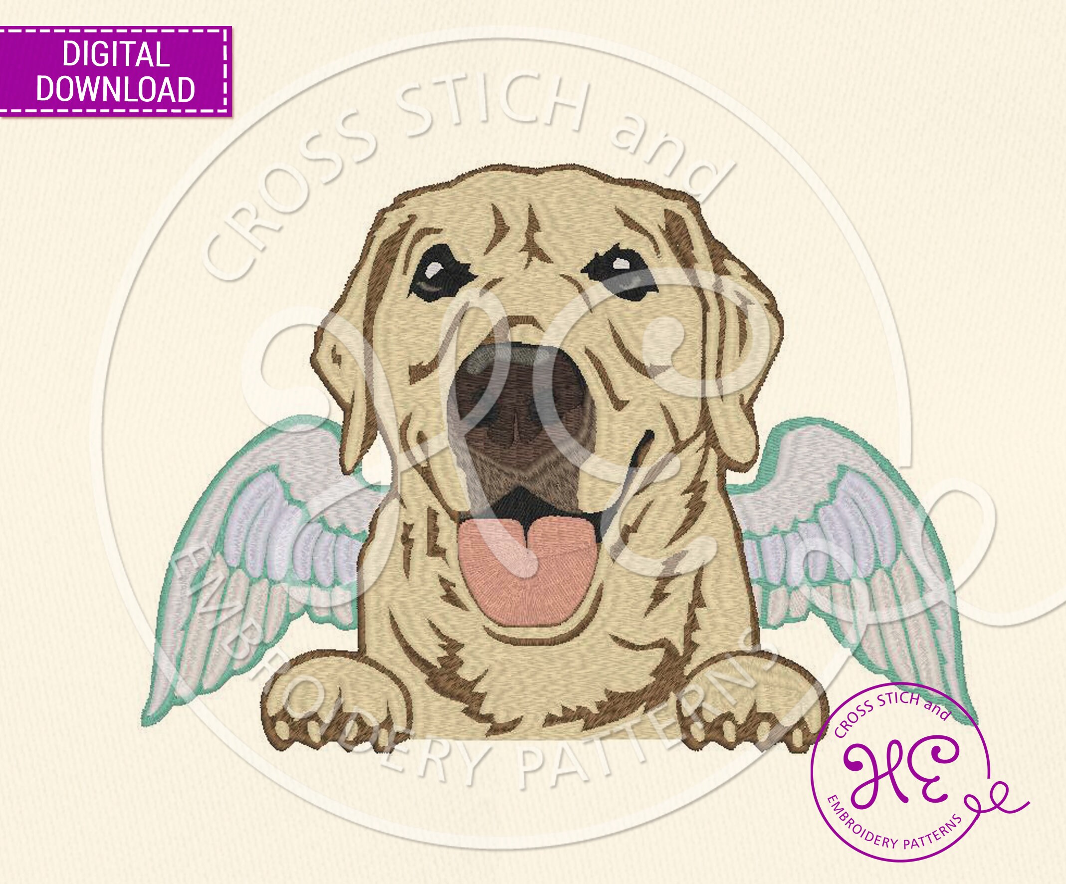 Labrador Embroidery Design Machine Embroidery Pattern | Etsy