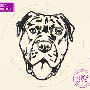Cane Corso Dog Embroidery Design, Machine Embroidery Pattern, Download ...
