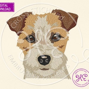 Jack Russell Terrier Dog Embroidery Designs, Machine Embroidery Pattern ...