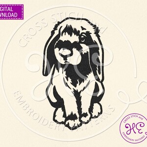 Cute Rabbit Embroidery Design, Embroidery Pattern for Machine, Download ...