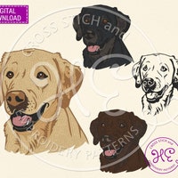 Mini Dog Embroidery Design for Machine Embroidery, Lab Puppy, 4 Sizes ...